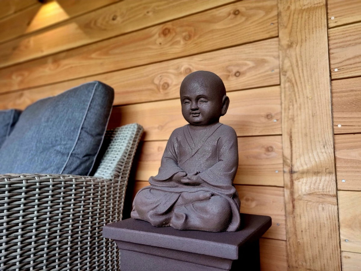 Meditatie beeld Shaolin monnik 42cm - Boeddha-beelden.com