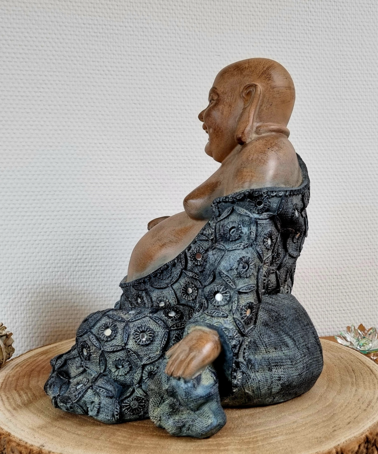Lachende Boeddha voor binnen 30cm - Boeddha-beelden.com