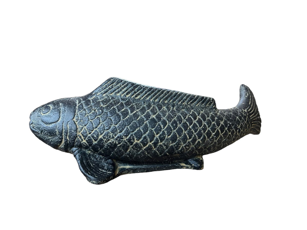 Koi carp statue stone 40cm - Boeddha-beelden.com