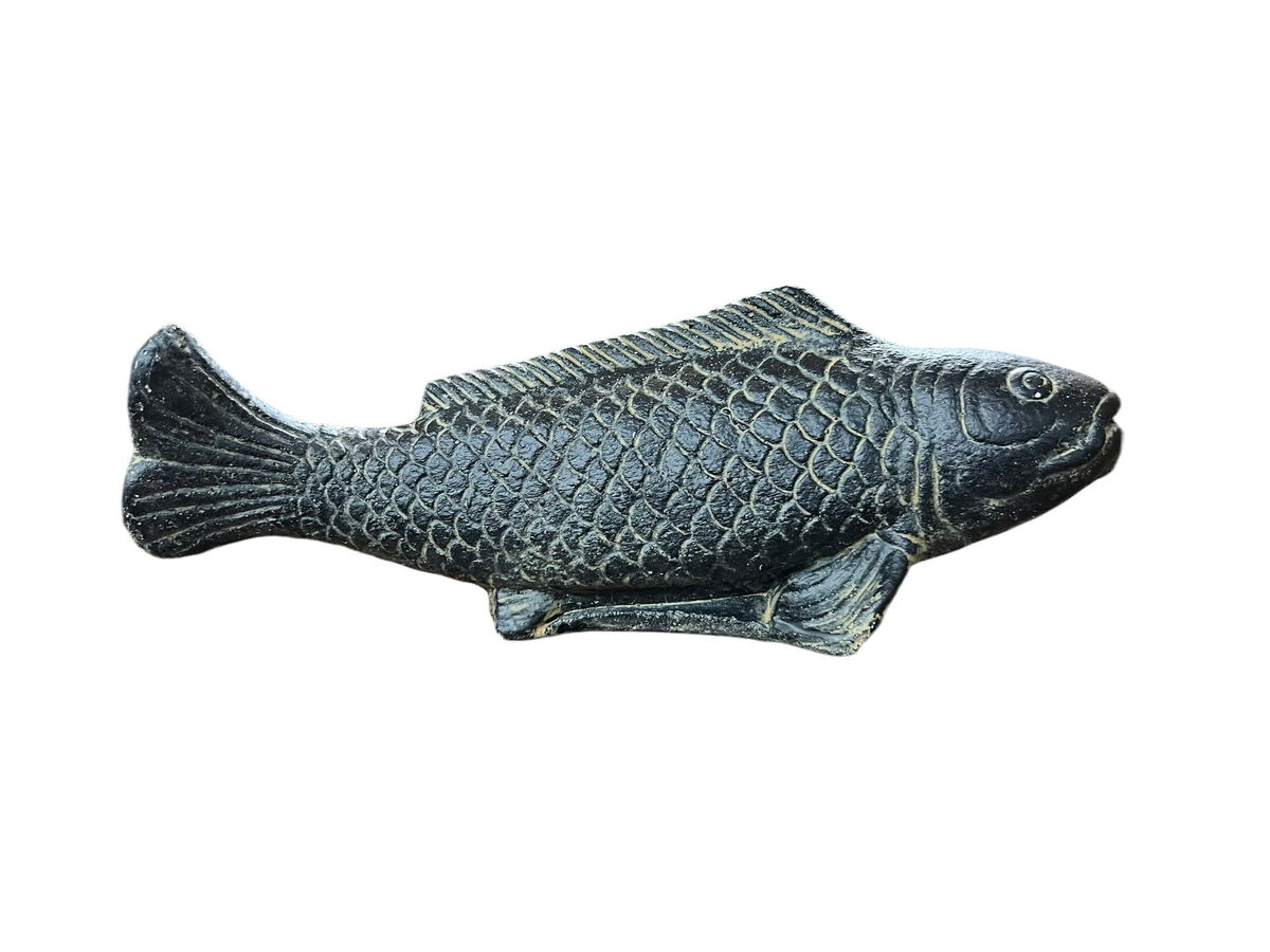Koi carp statue stone 40cm - Boeddha-beelden.com