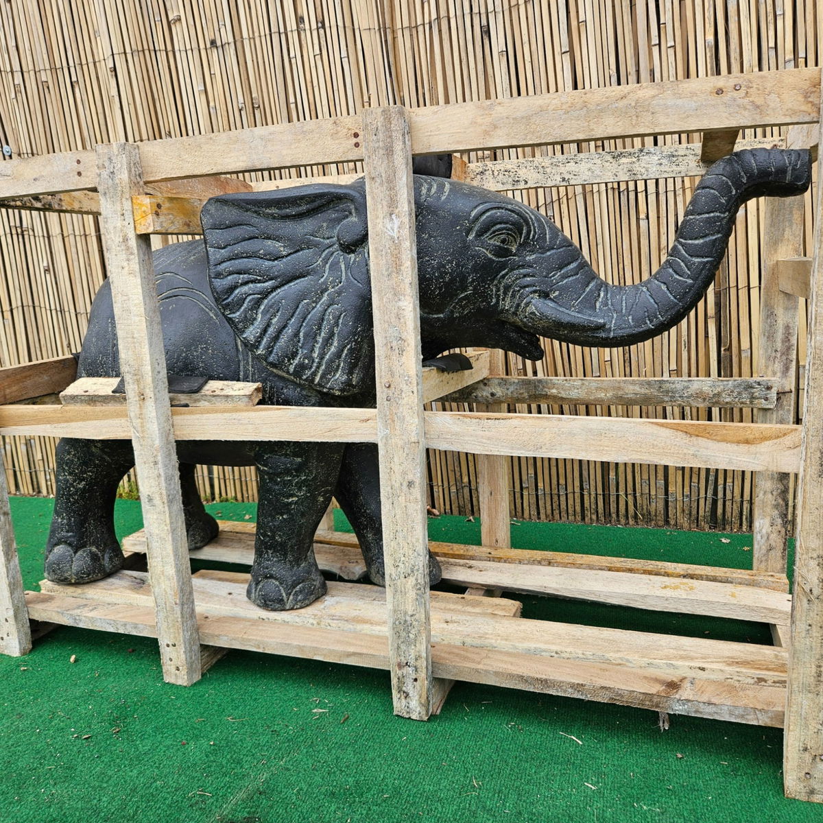 Olifant fontein beeld XL 110cm - Boeddha-beelden.com