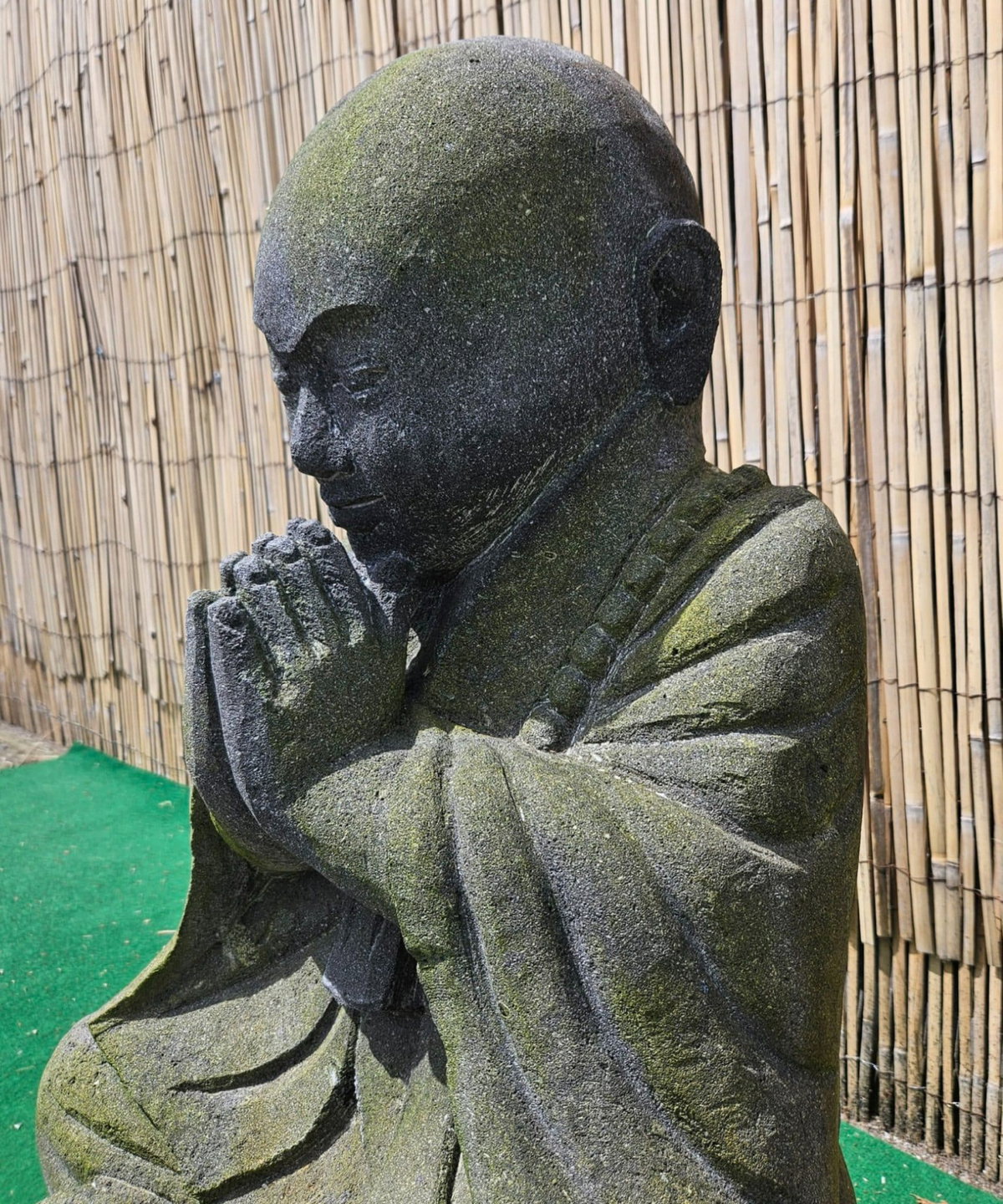 Grote Shaolin monnik Lavasteen 80cm - Winterhard