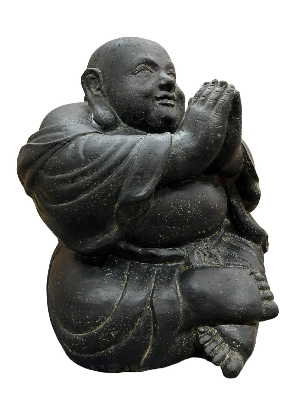 XL Lachende Boeddha 55cm - Winterhard - Boeddha-beelden.com