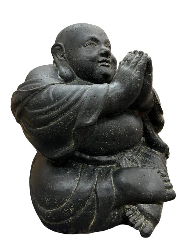 XL Lachende Boeddha 55cm - Winterhard - Boeddha-beelden.com
