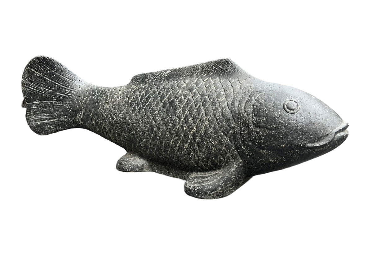 XXL Koi carp statue stone 105cm - hardy