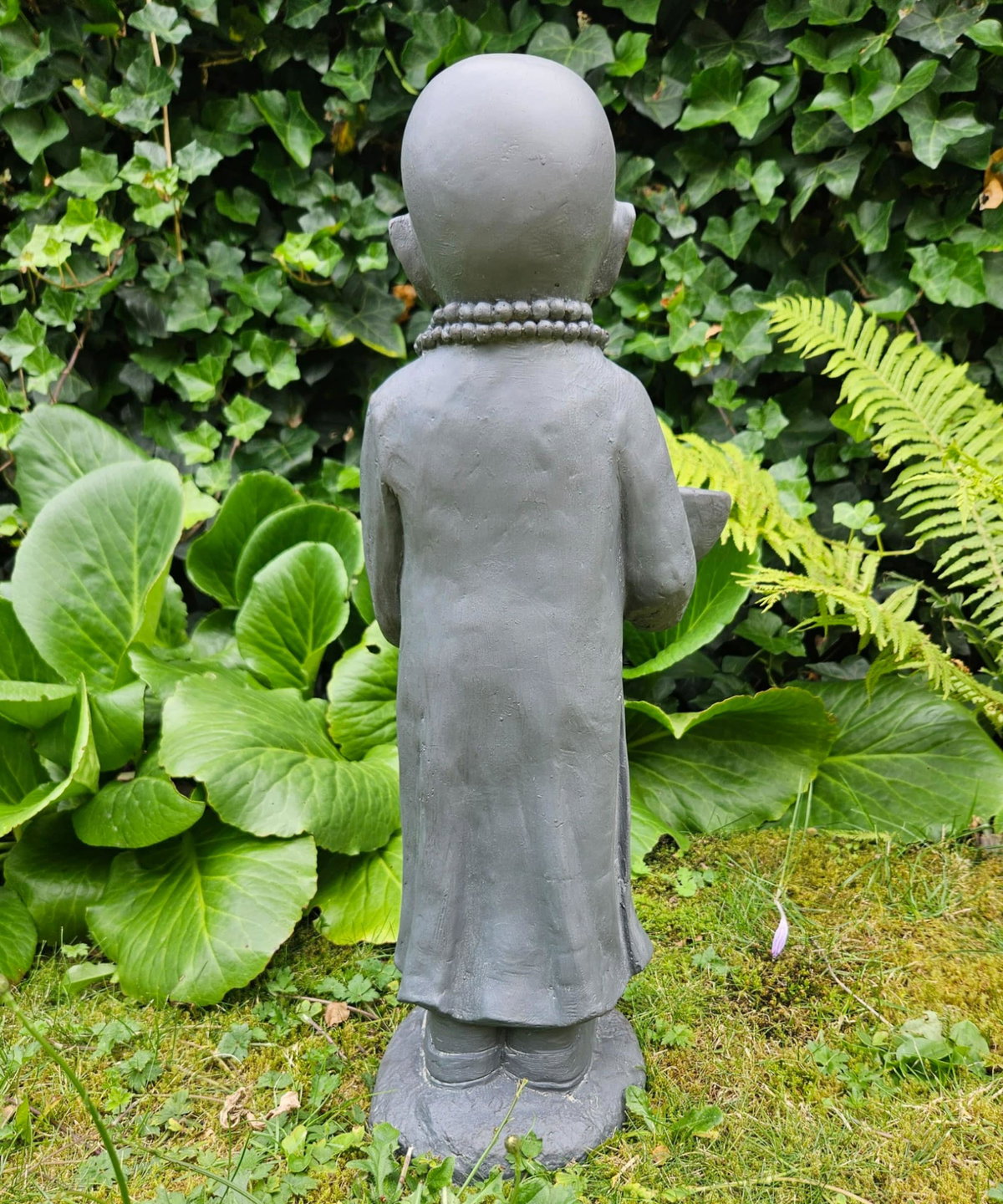 Staande Shaolin Monnik - 51cm Fiberclay Beeld