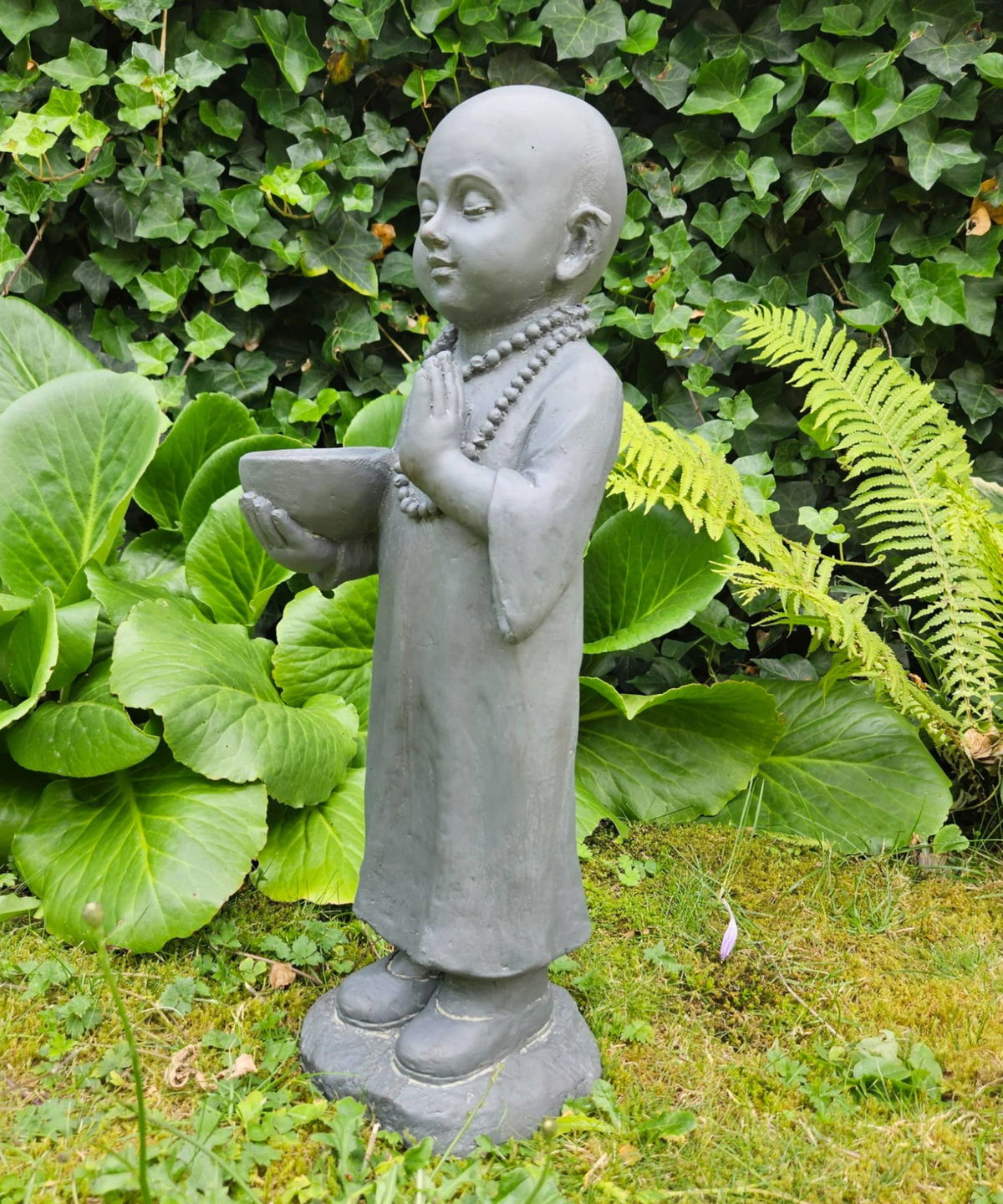 Standing Shaolin Monk - 51cm Fiberclay Statue