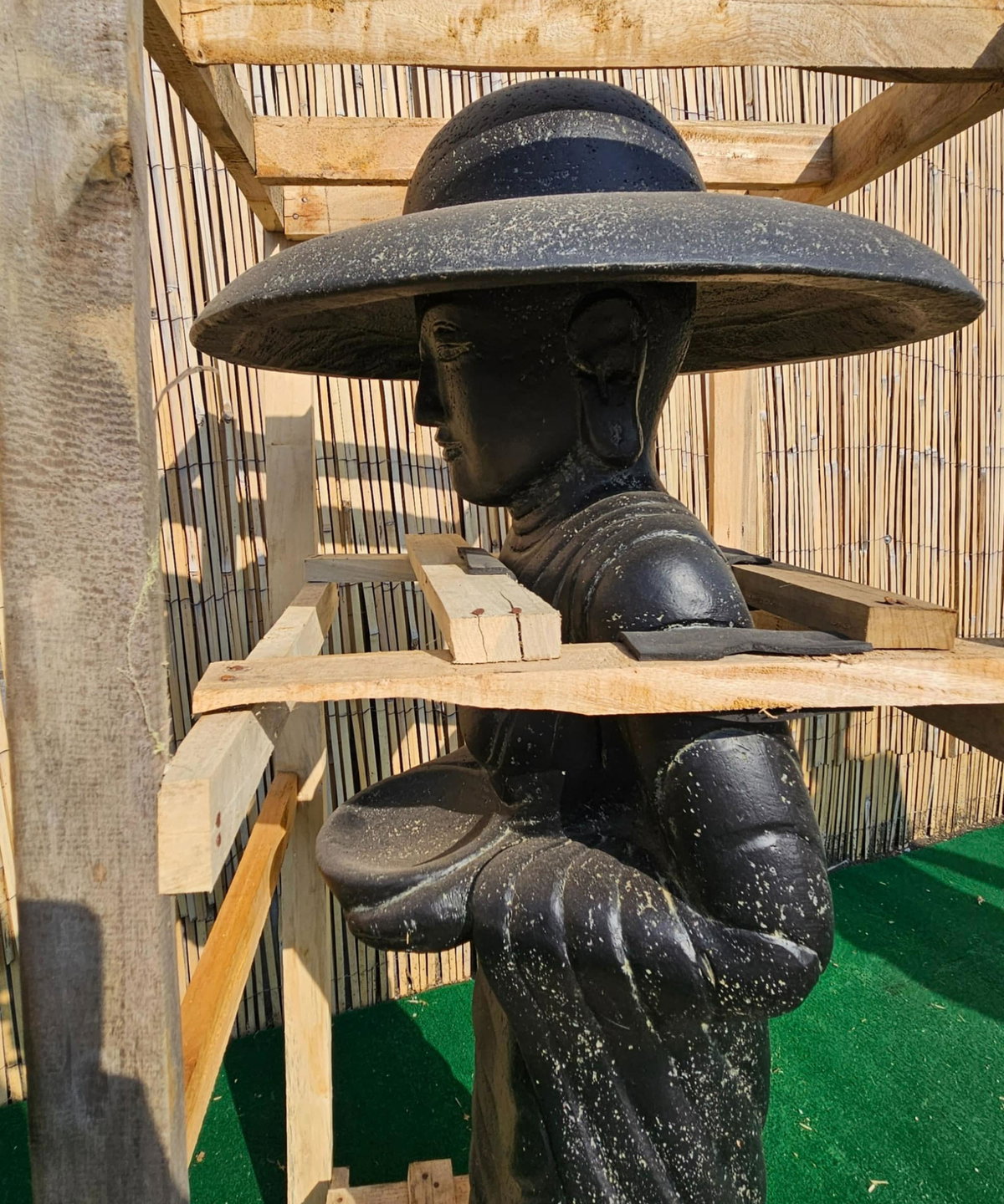 Traditional Indonesian Rice Picker Statue 120cm