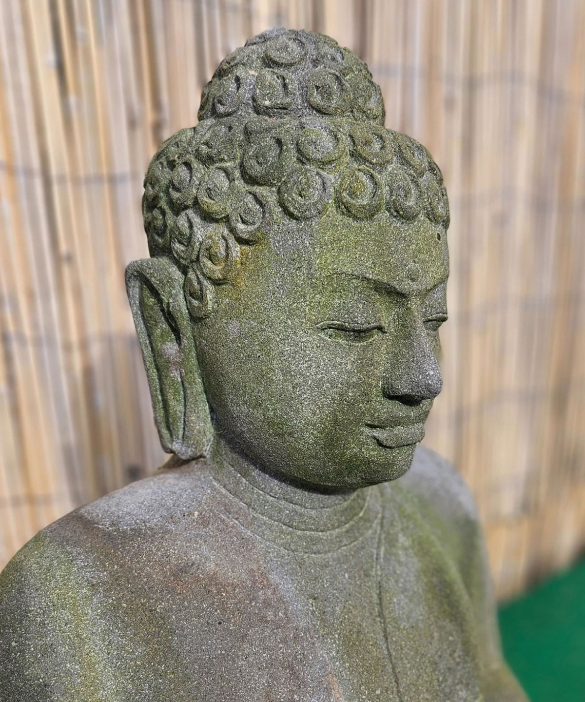 Indian Buddha lava stone 80cm - Winter hardy