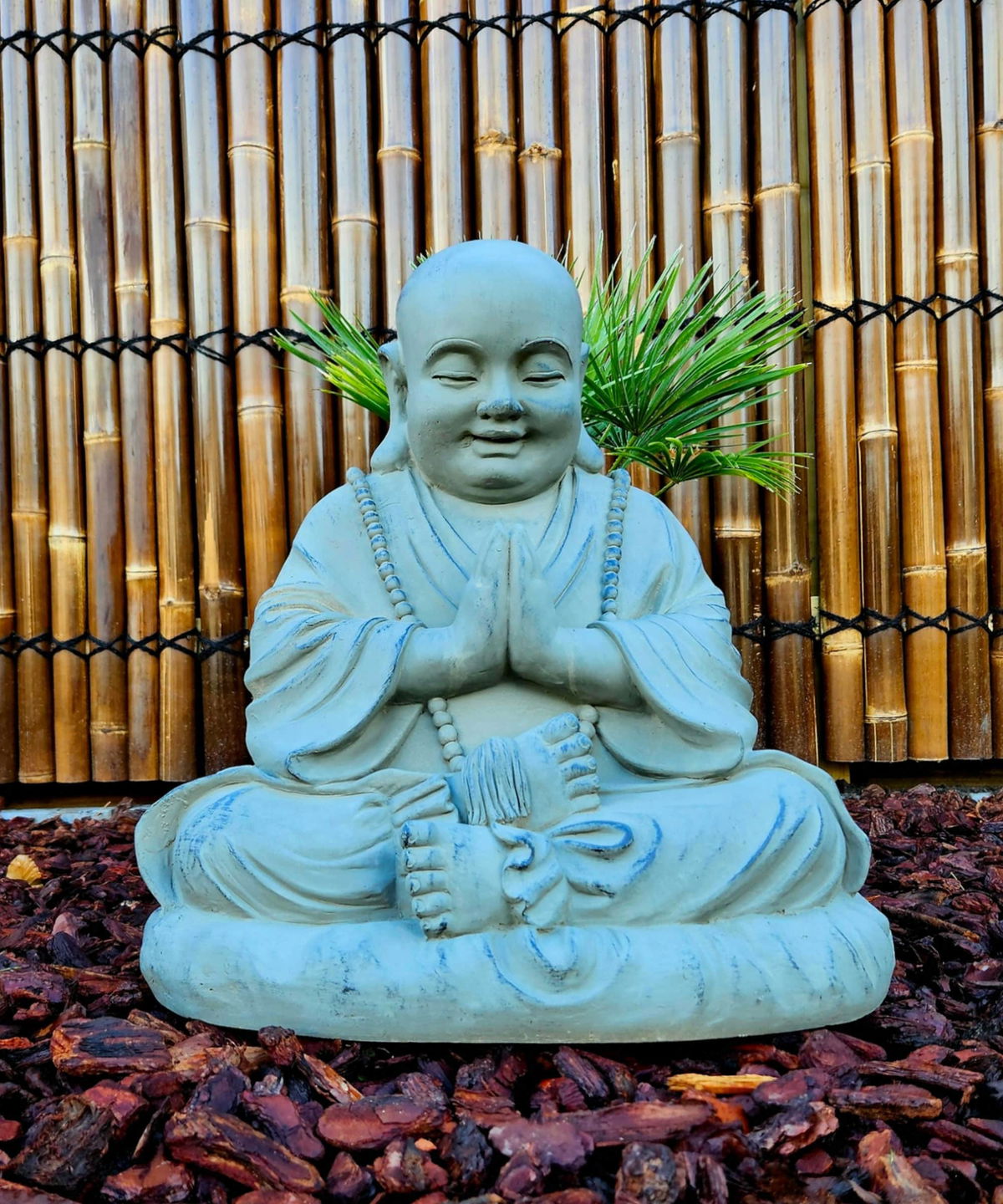 Boeddha beeld monnik meditatie L 53cm - Boeddha-beelden.com