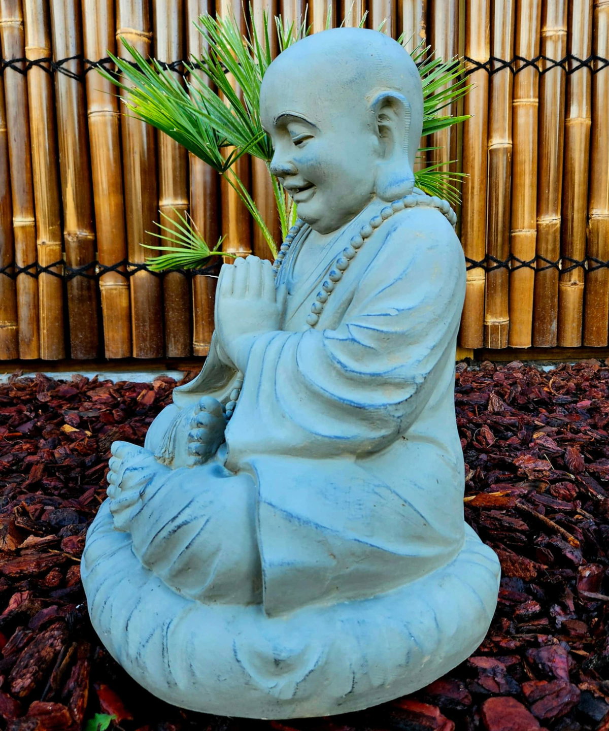 Estatua de Buda meditación monje L 53cm - Boeddha-beelden.com