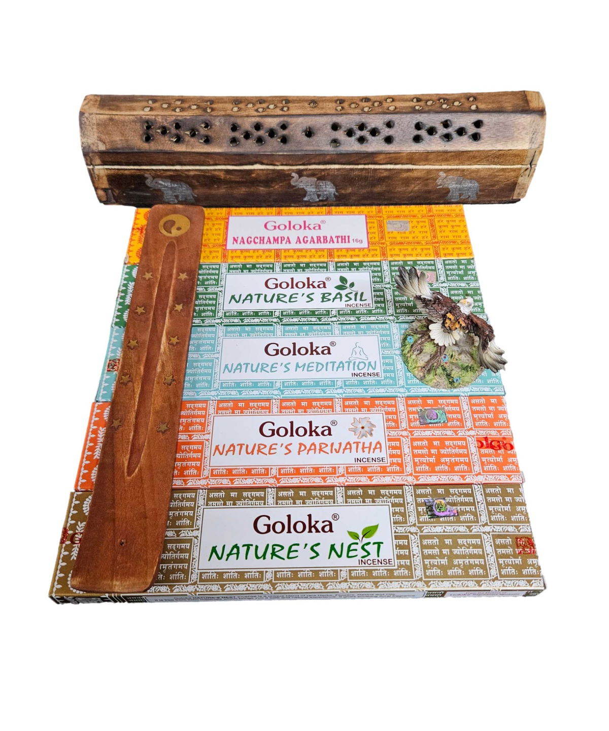 Goloka wierook cadeau set - 8 delig - Boeddha-beelden.com