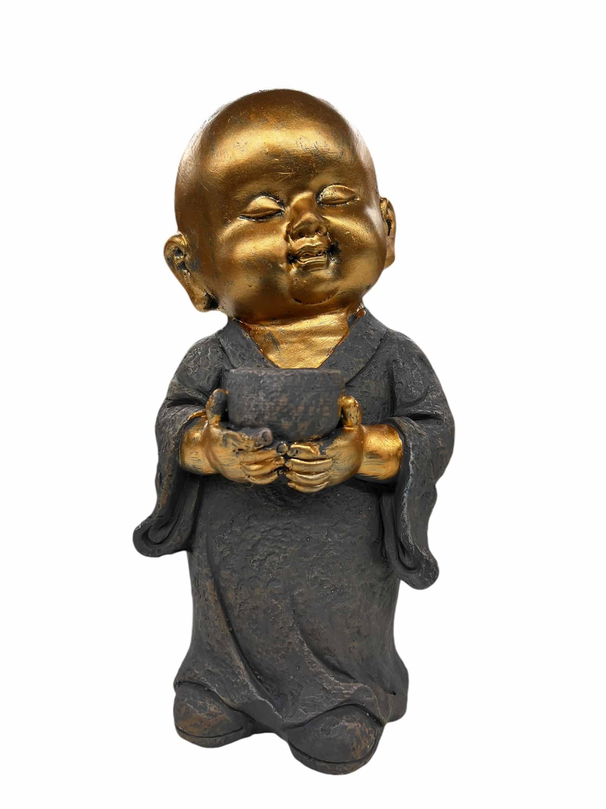 Staande monnik met schaal - 37cm - Boeddha-beelden.com