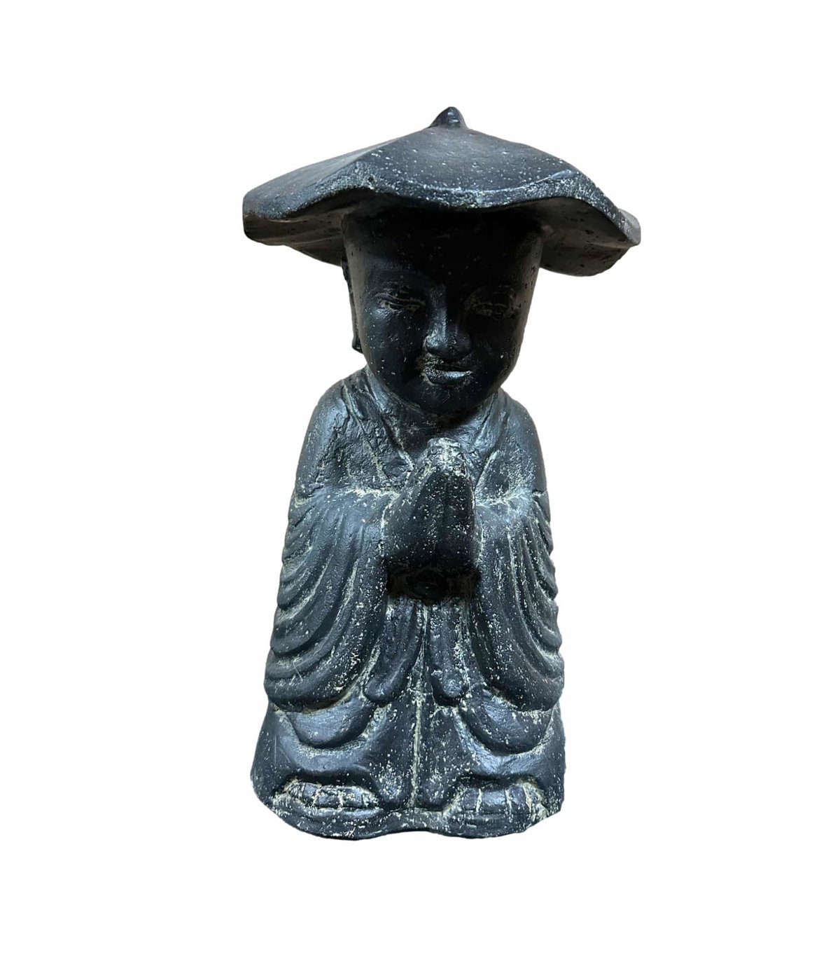 Stenen monnik beeld 48cm - Boeddha-beelden.com