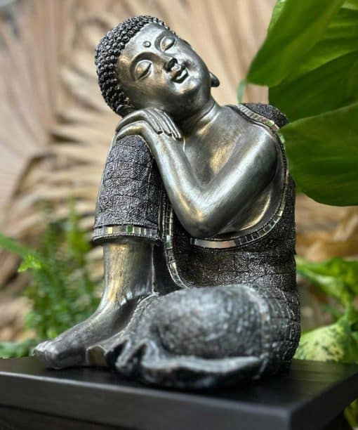 Beeld slapende boeddha 30cm - Boeddha-beelden.com