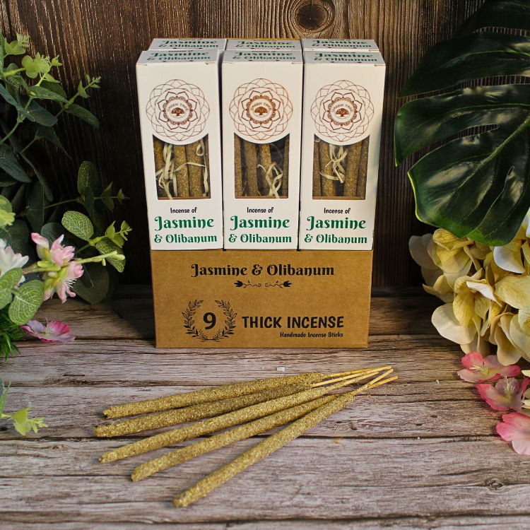 Green Tree Jasmine & Olibanum Incense – Spiritual Purification