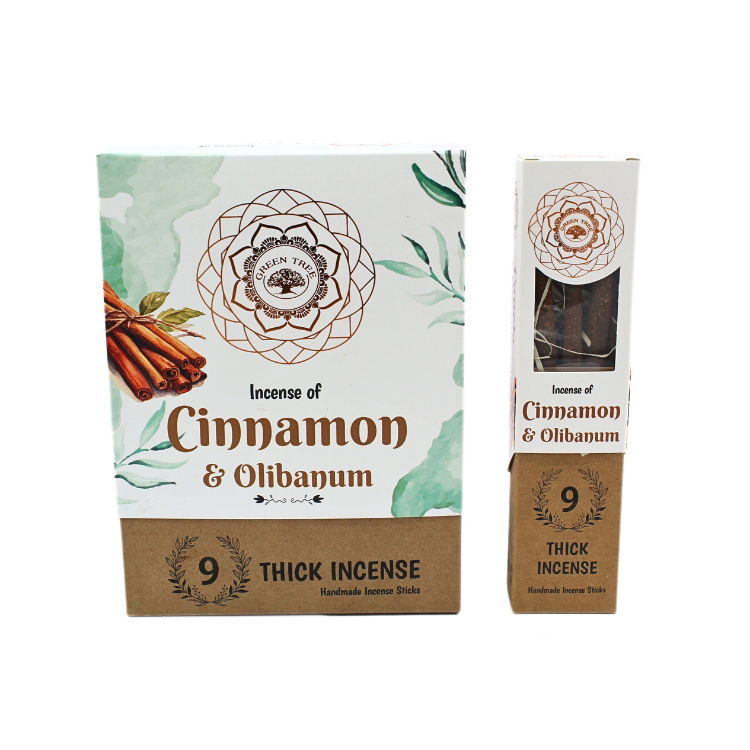 Green Tree Cinnamon & Olibanum Incense – Spiritual Energy