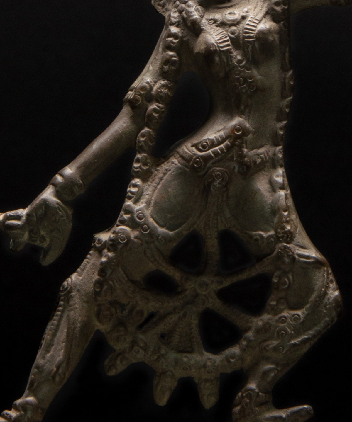 Oud bronzen Vajrayogini beeld (Tibet) – 17 cm – uniek stuk